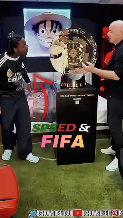 SPEED MEETING GIANNI INFANTINO #ishowspeed #funnyclips - YouTube
