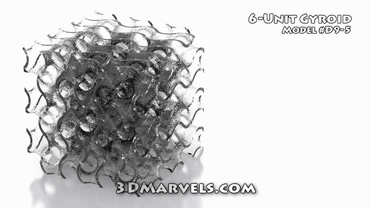 6-Unit Gyroid: 3D Printing Animation (1080HD) - YouTube