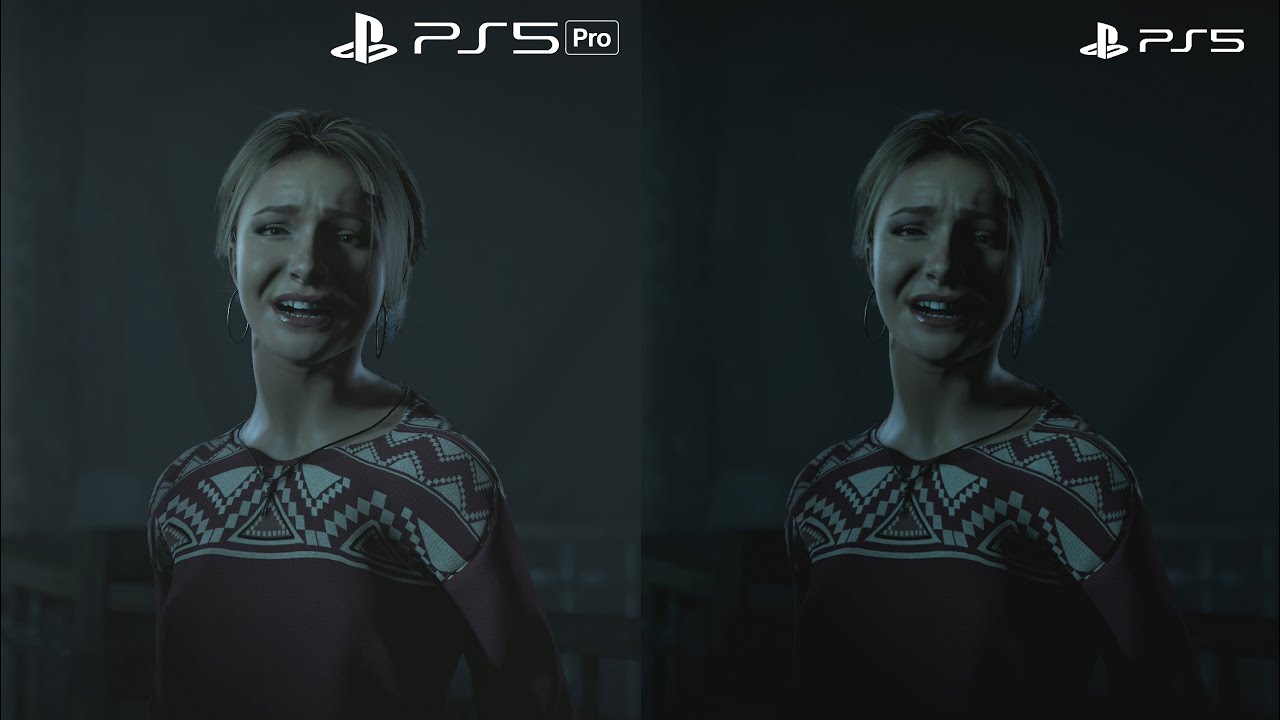 PS5 Pro Game Boost Enhanced Image Quality vs PS5 Comparison: Until Dawn ...