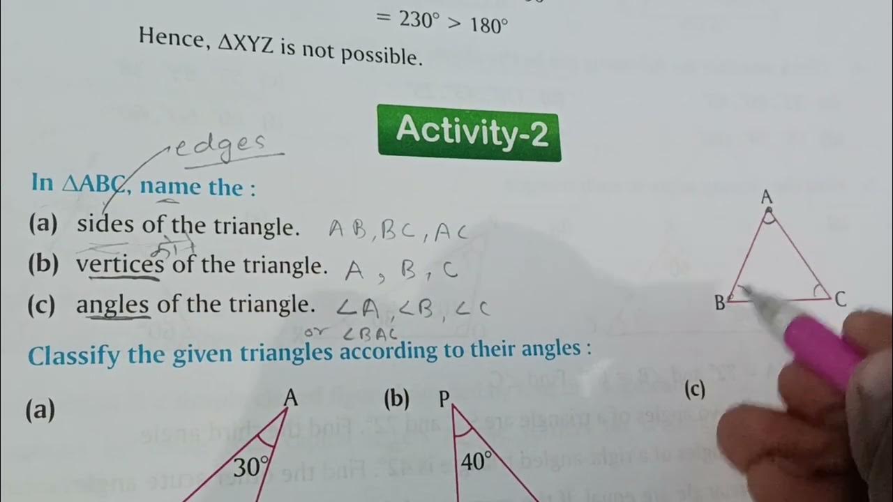 classify triangles according to "angles". acute, obtuse,right angled ...