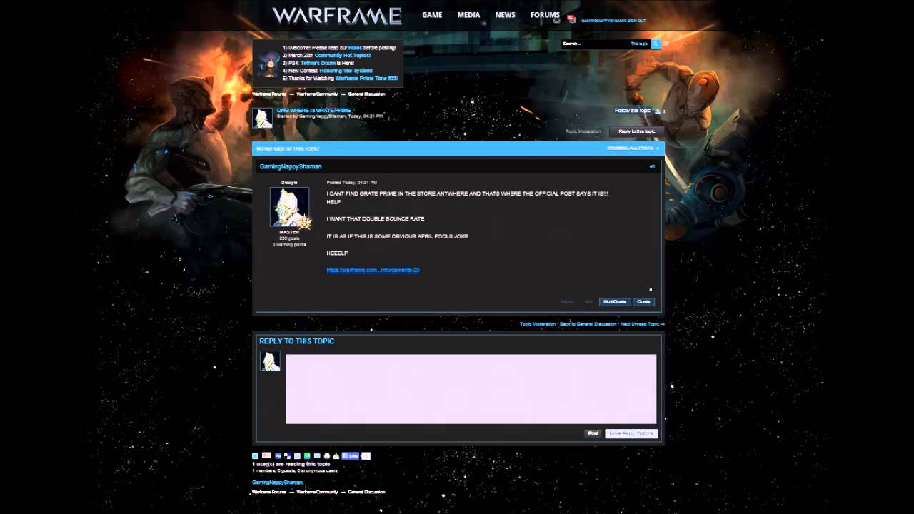 Where is Grate Prime? (Tenno Reinforcements 20) - YouTube