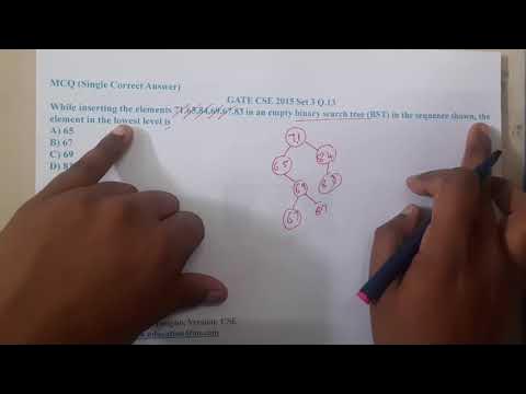 GATE CSE 2015 SET 3 Q 13 || Trees ||Data Structure || GATE Insights Version: CSE - YouTube