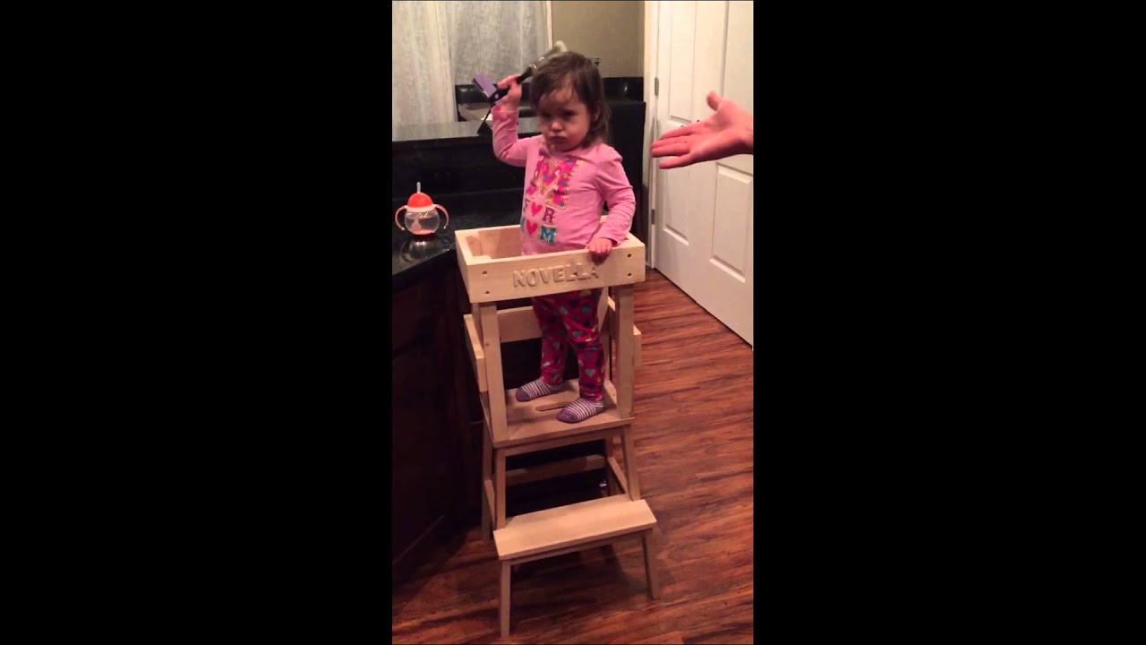 Toddler kitchen activity tower - YouTube