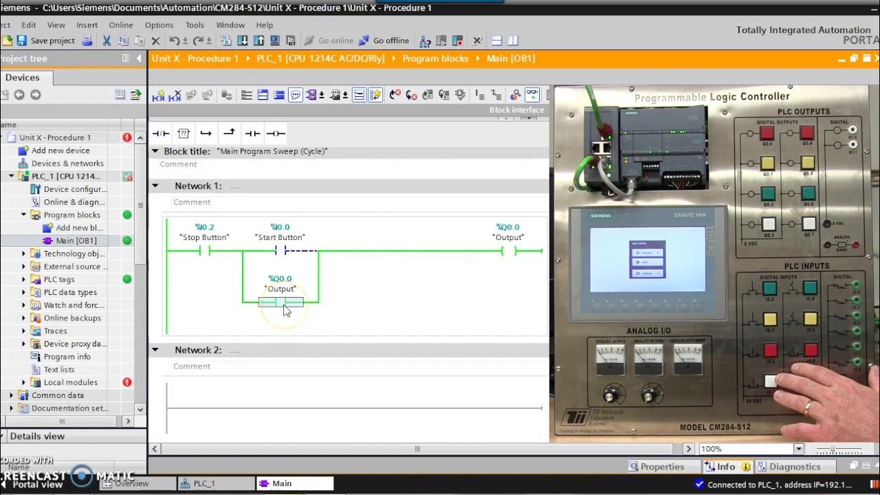 Siemens PLC Trainer Video 1 - YouTube
