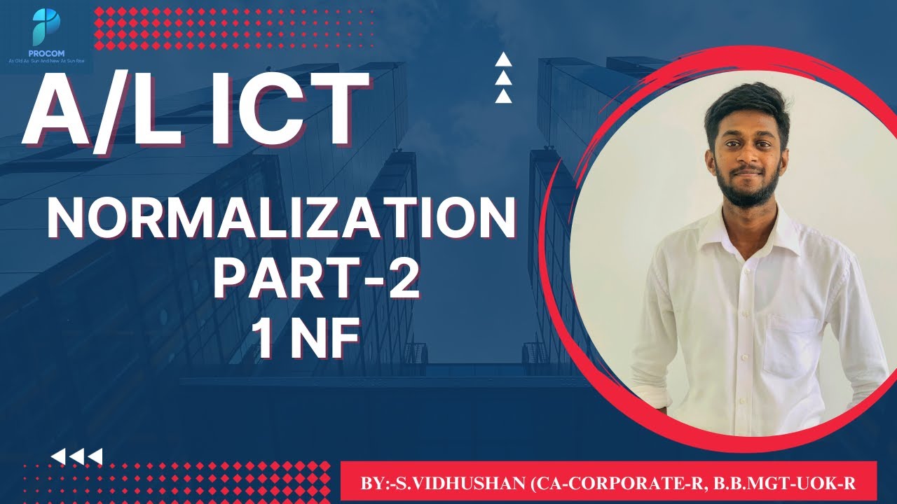 A/L | ICT | Database | Normalization | 1NF | English Medium - YouTube