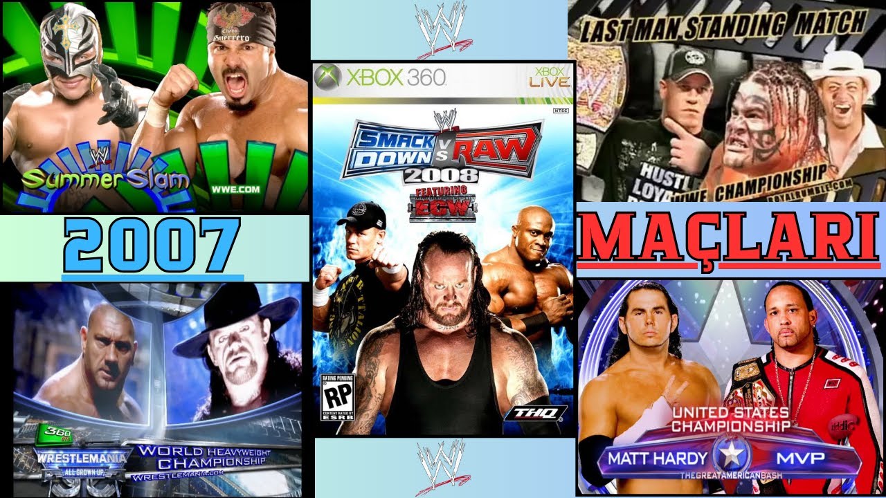 2007 Maçlarını Oynadım! - Smackdown vs Raw 2008 (Ama PS2'de...) - YouTube