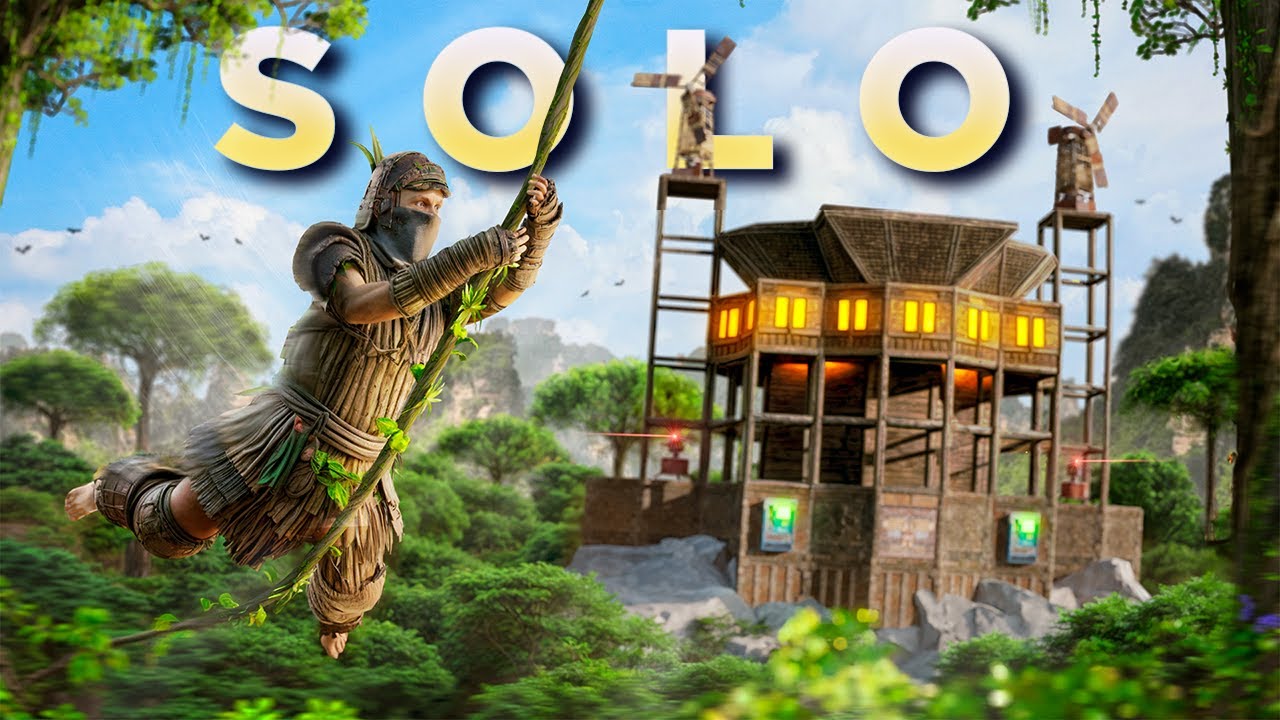I Built a SOLO Jungle ROCK Fortress in Vanilla Rust... - YouTube
