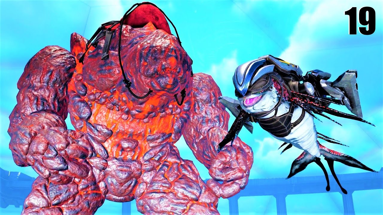 NEW TEK BOW, LAVA GOLEM & ASTRODELPHIS TAMING! | ARK GENESIS PART 2 ...