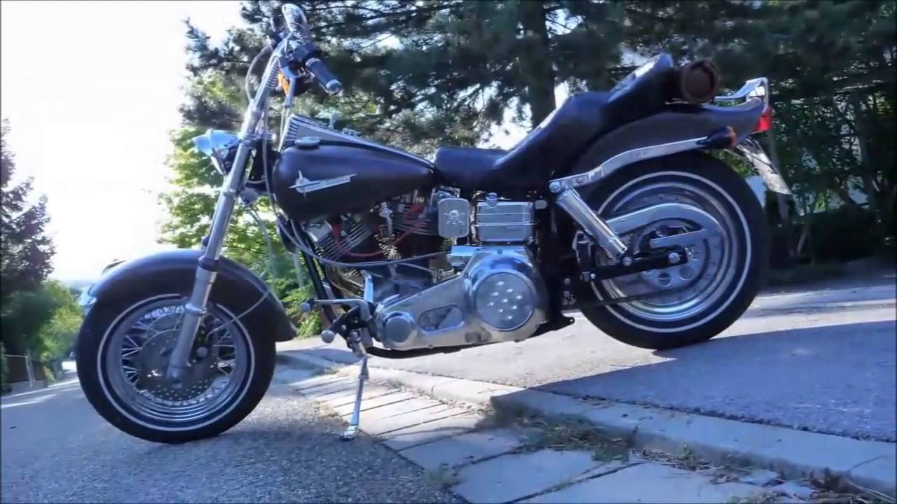 Harley Davidson Shovelhead engine test - YouTube