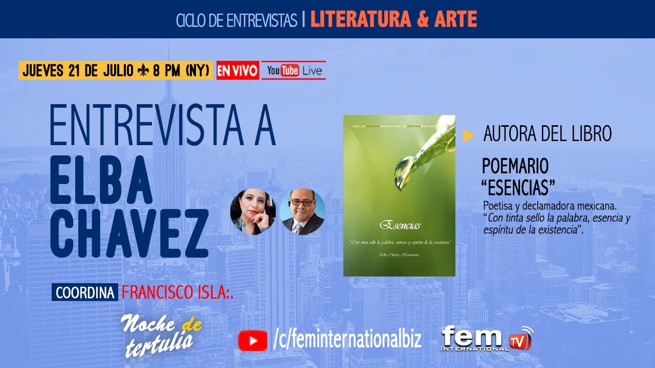 Entrevista a Elba Chávez Hernández para "Noche de Tertulia" - YouTube