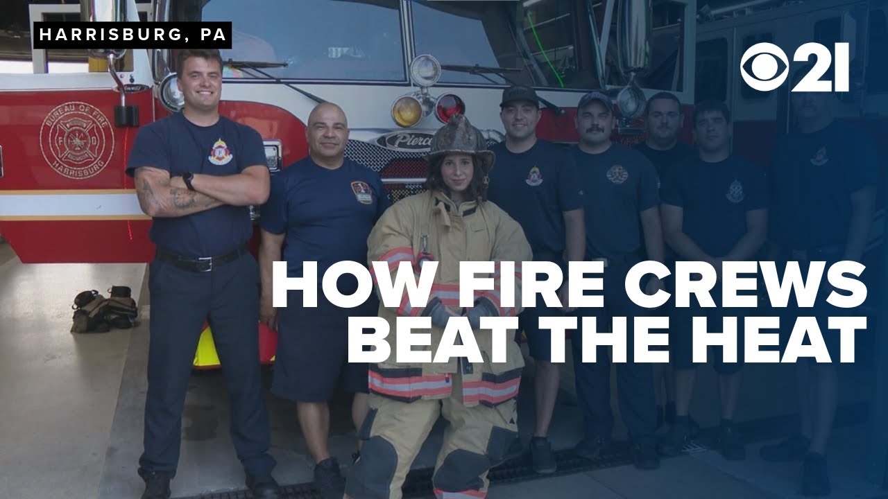 Inside Look: How firefighters beat the heat in sweltering temps - YouTube