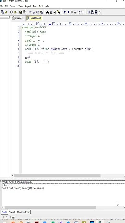 12 2 Fortran Tip, How to read CSV file with unknown number of records in advance - YouTube