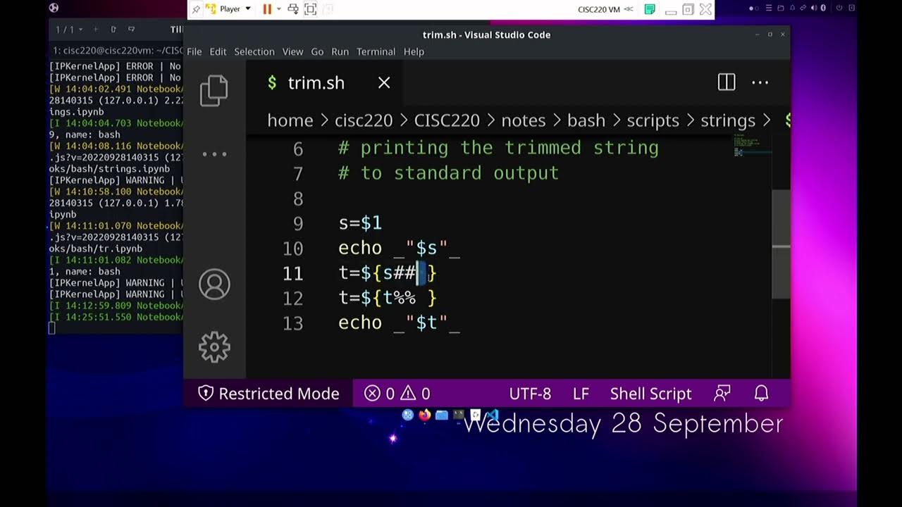 CISC220 2022-09-28 - YouTube