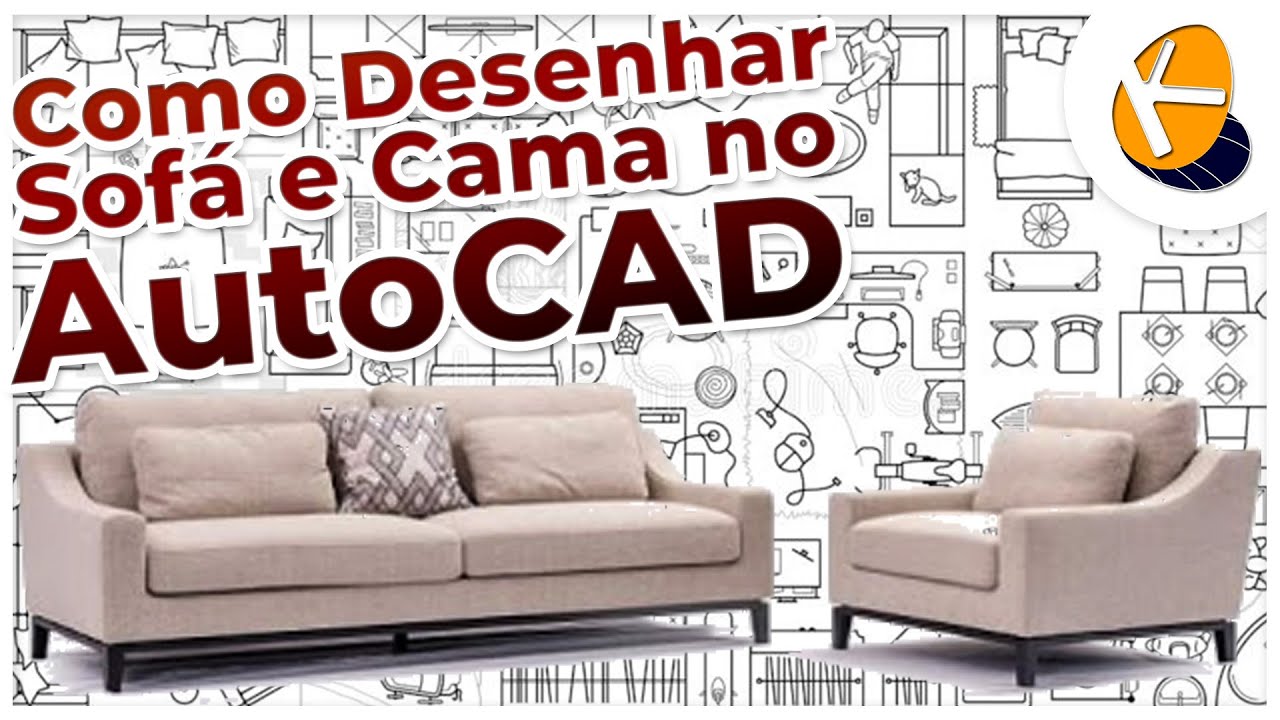 Blocos e Componentes no AutoCAD: Como desenhar, do zero, cama e sofá, e ...