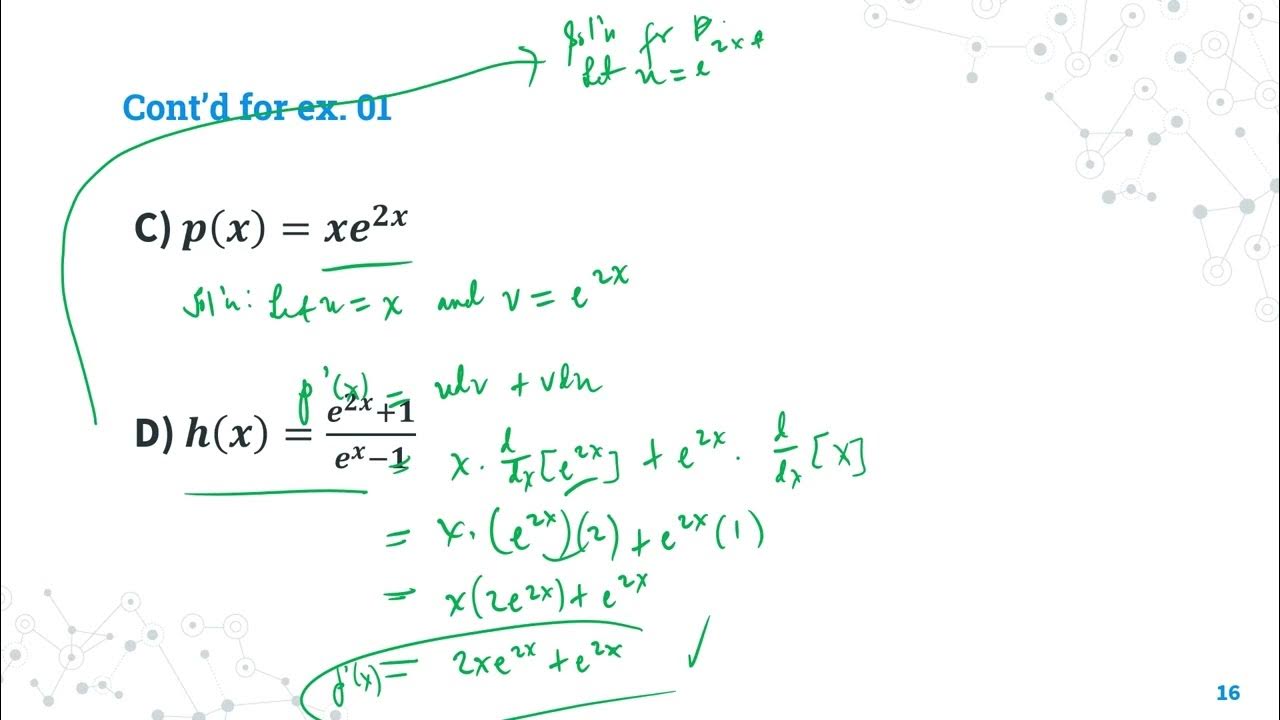 DERIVATIVE USING ADVANCED DIFFERENTIATION RULES💯 - YouTube