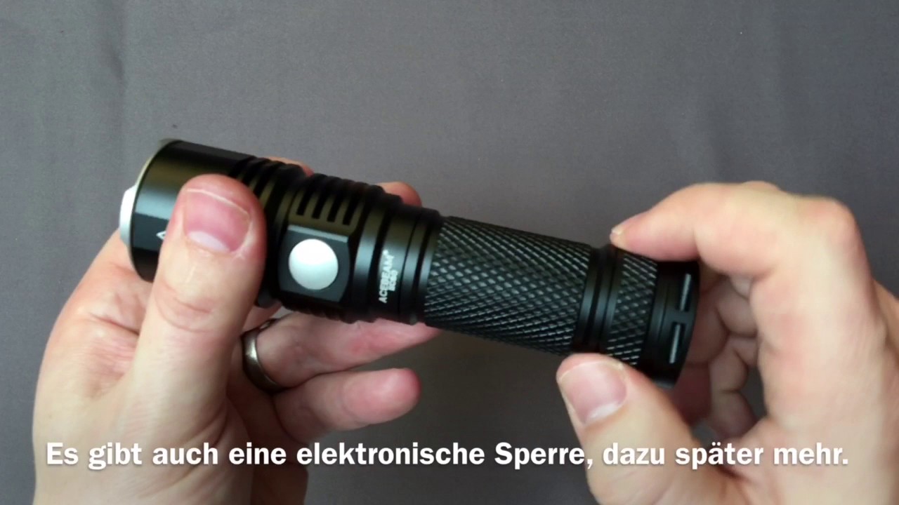 Review Acebeam EC 60 LED Taschenlampe - YouTube