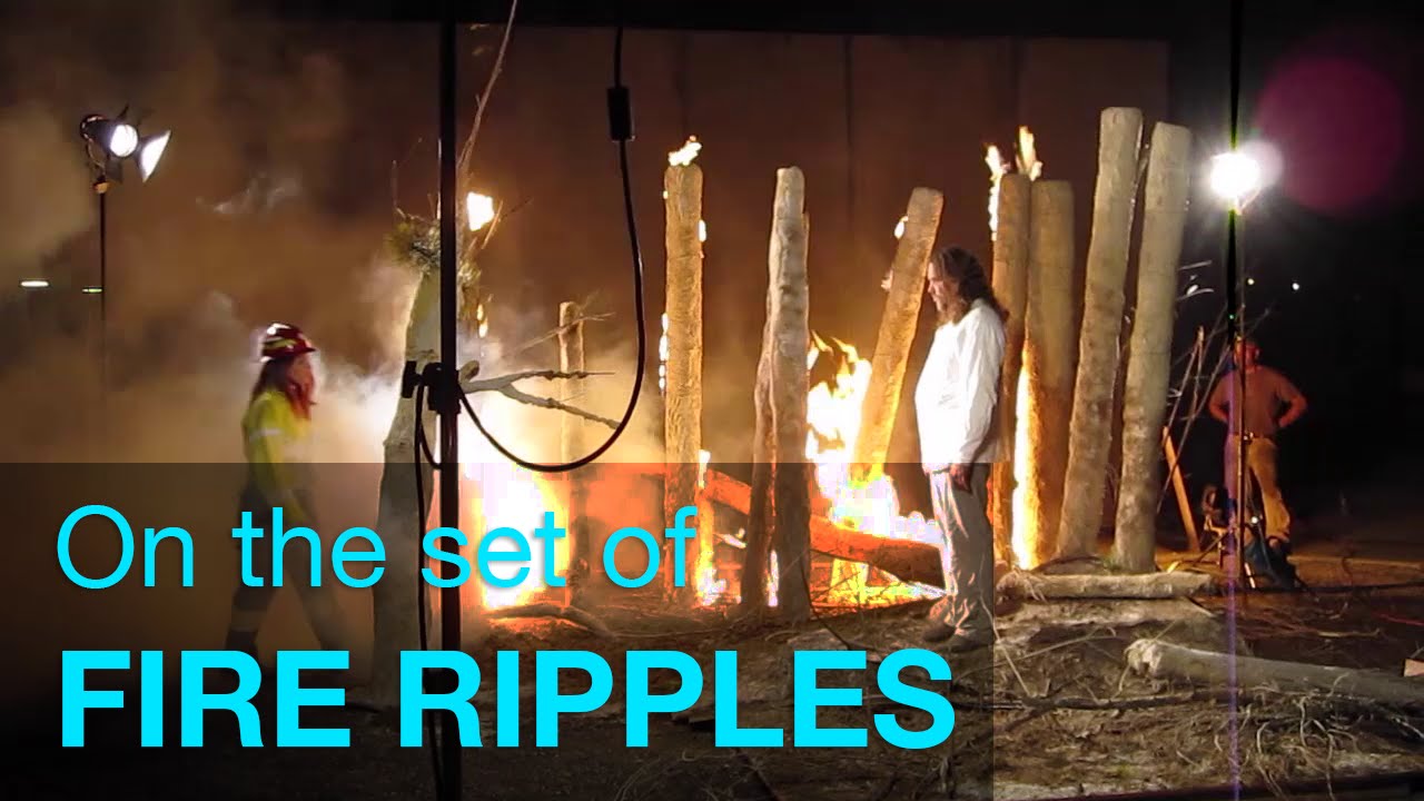 On the set of "Fire Ripples" - shooting stunts and live fire VFX ...