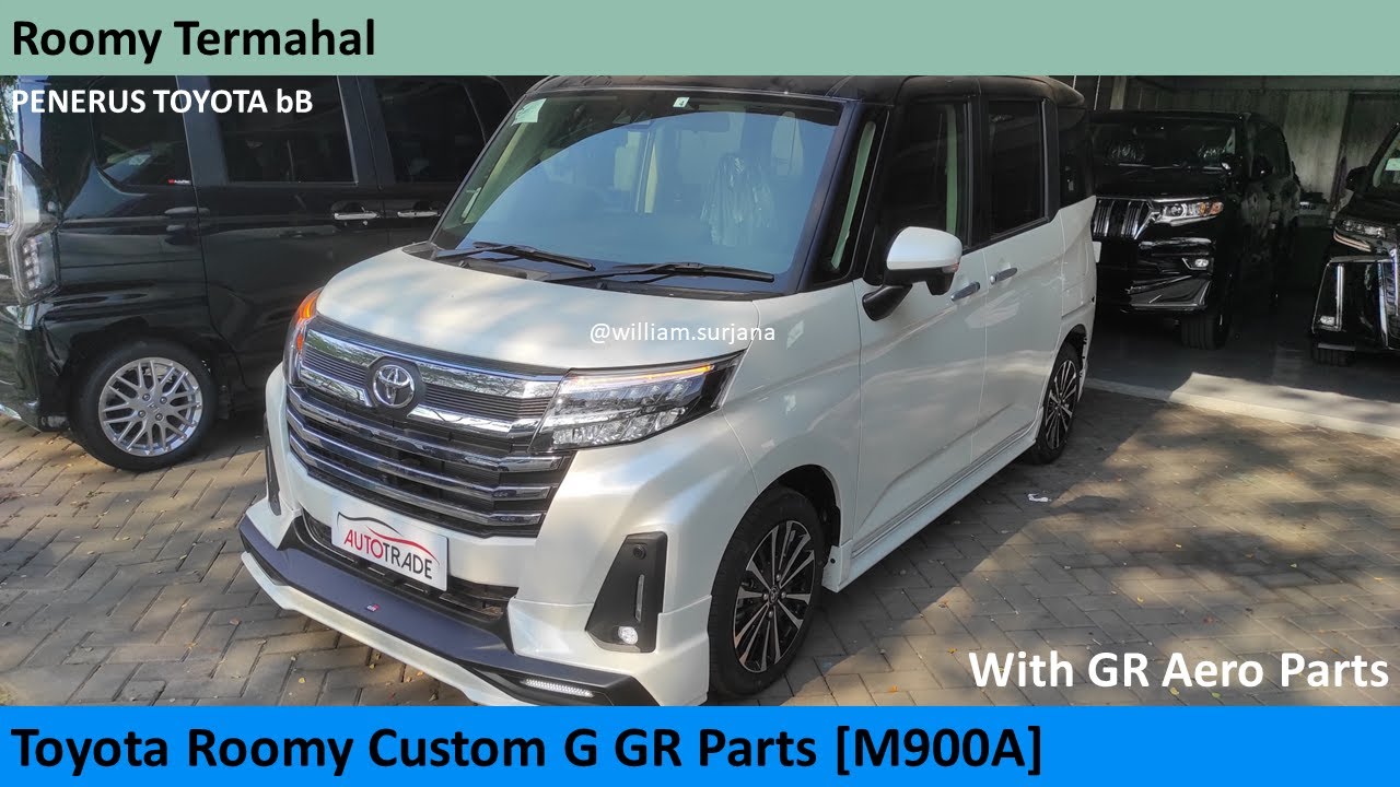 Toyota Roomy Custom G GR Parts [M900A] Facelift review - Indonesia ...