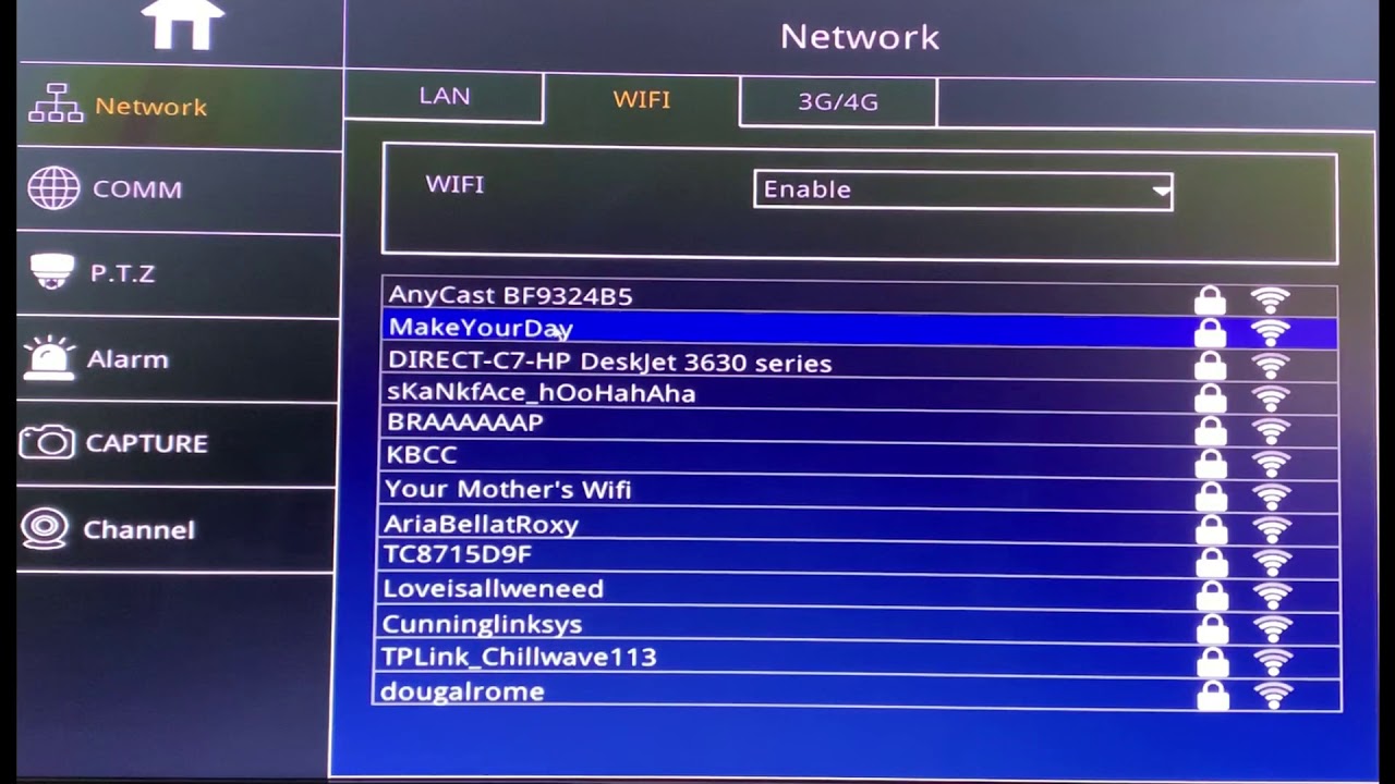 Menu Setup to Connect to 4G WIFI Hot Spot - YouTube
