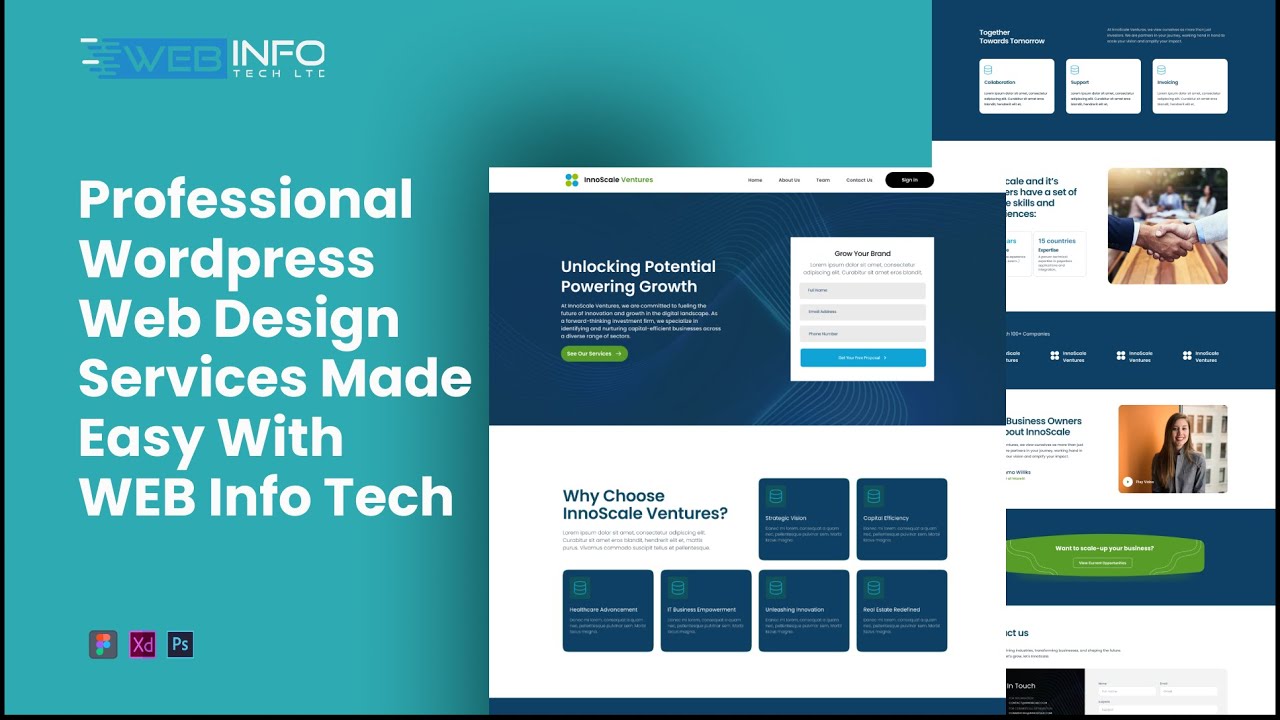 Professional Wordpress Web Design Services Made Easy With WEB Info Tech ...