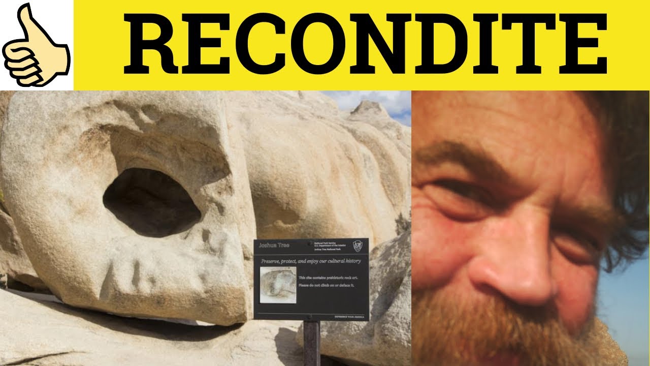 🔵 Recondite - Recondite Meaning - Recondite Examples - Recondite ...