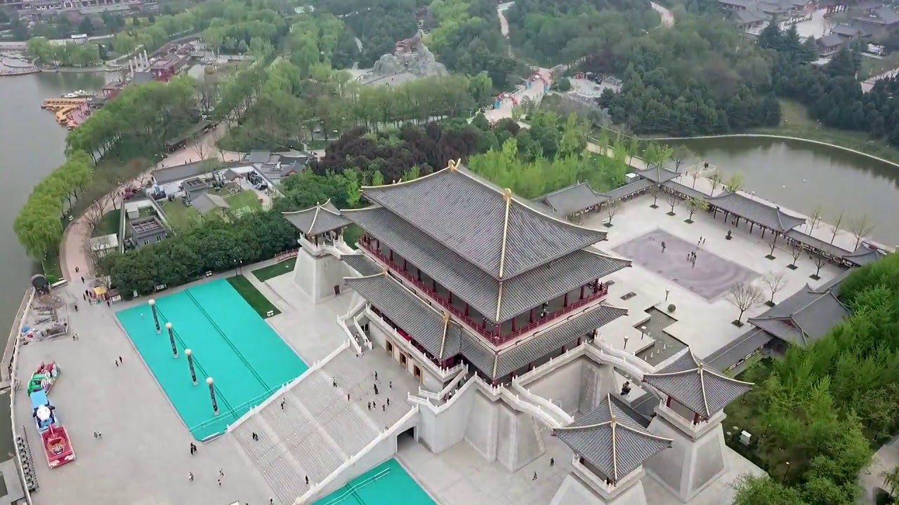 Aerial Tour of Xi'an China Drone Aerial Photography Xi'an Scenery - YouTube