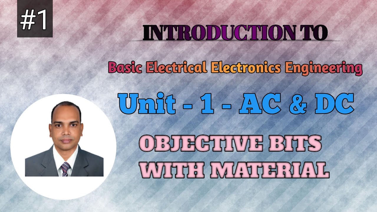 BEEE Unit- 1|| Objective Bits with material || Dr. PRASAD || R23 (JNTUK) || ENGINEERING SYLLABUS ...