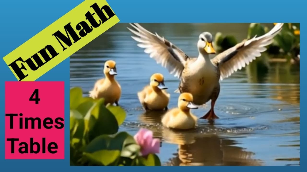 Fun Math | 4 Times Table | Multiplication | Easy Math ...