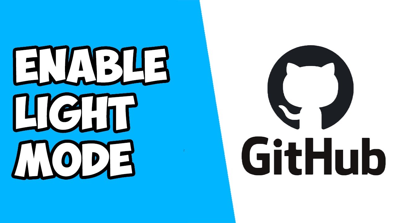 How To Enable Light Mode on Github - YouTube