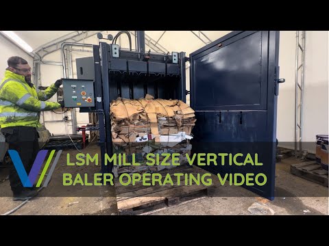 LSM Vertical Mill Size Baler Operating Video