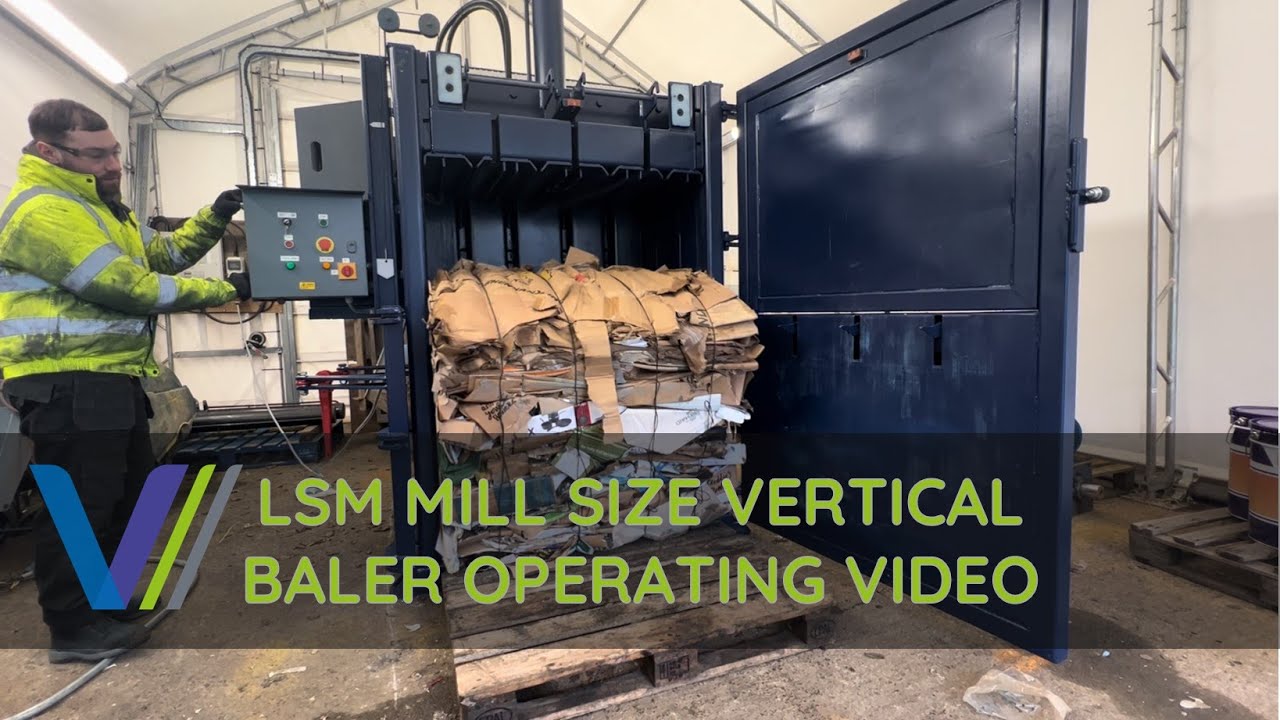 LSM Vertical Mill Size Baler Operating Video - YouTube