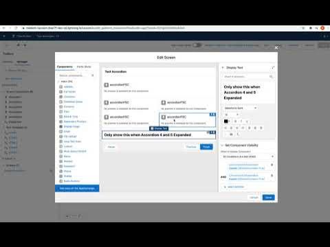 Accordion in Salesforce Screen Flow - YouTube
