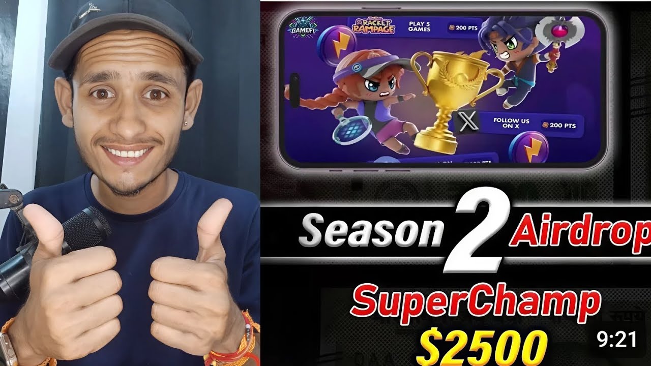 $2500 $CHAMP Token 🤑 - SuperChamp Season 2 Airdrop🔥| SuperChamp Free ...
