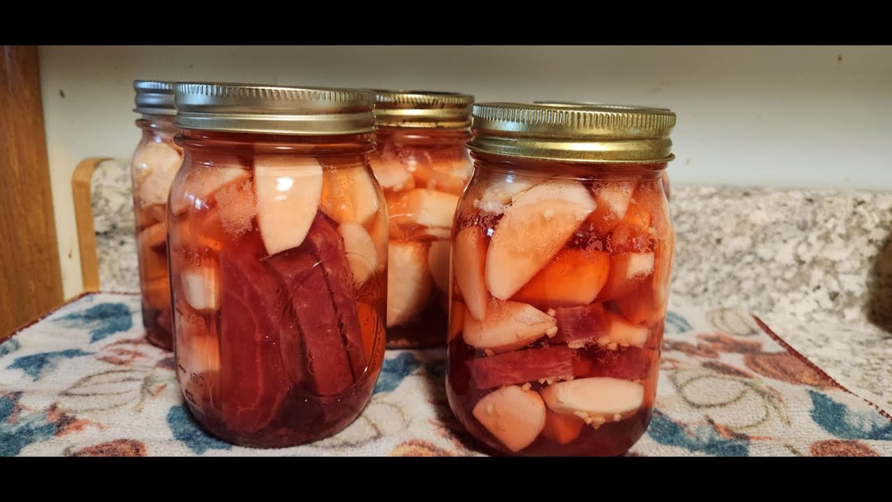 Lebanese Pickled Turnips #canning #turnip - YouTube