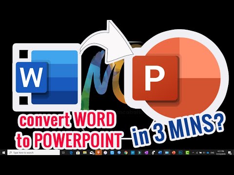 How to convert Word to Powerpoint in 3 minutes(TAGLISH) - YouTube
