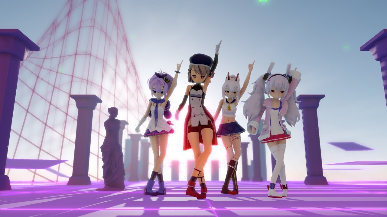 【Azur Lane MMD】 Dancin 【Starter Squad】 - YouTube