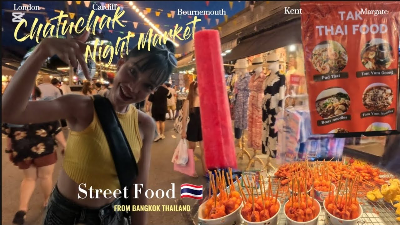 Touring Thai Street Food Chatuchak Weekend Market LARGEST Outdoor ...