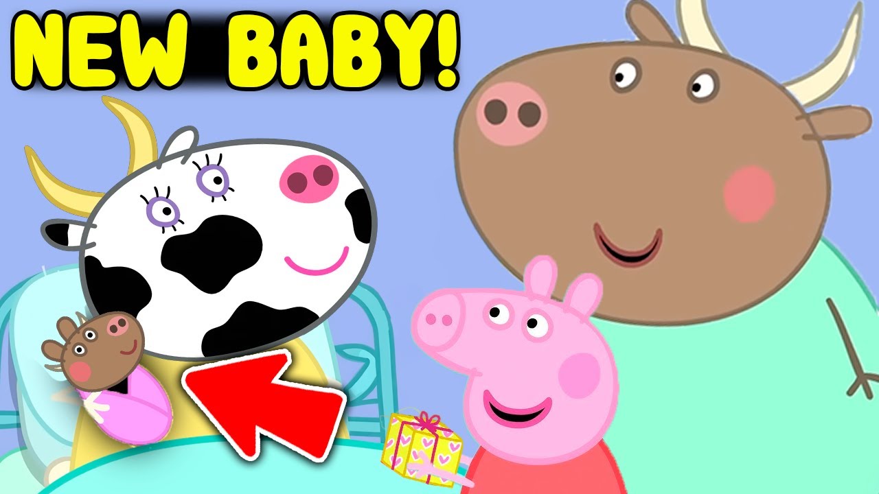 Mr. Bull and Mrs. Cow have a Baby! (Peppa Pig) - YouTube