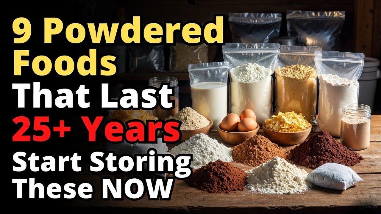9 Powdered Foods That Last 25+ Years (Start Storing #4 NOW) - YouTube