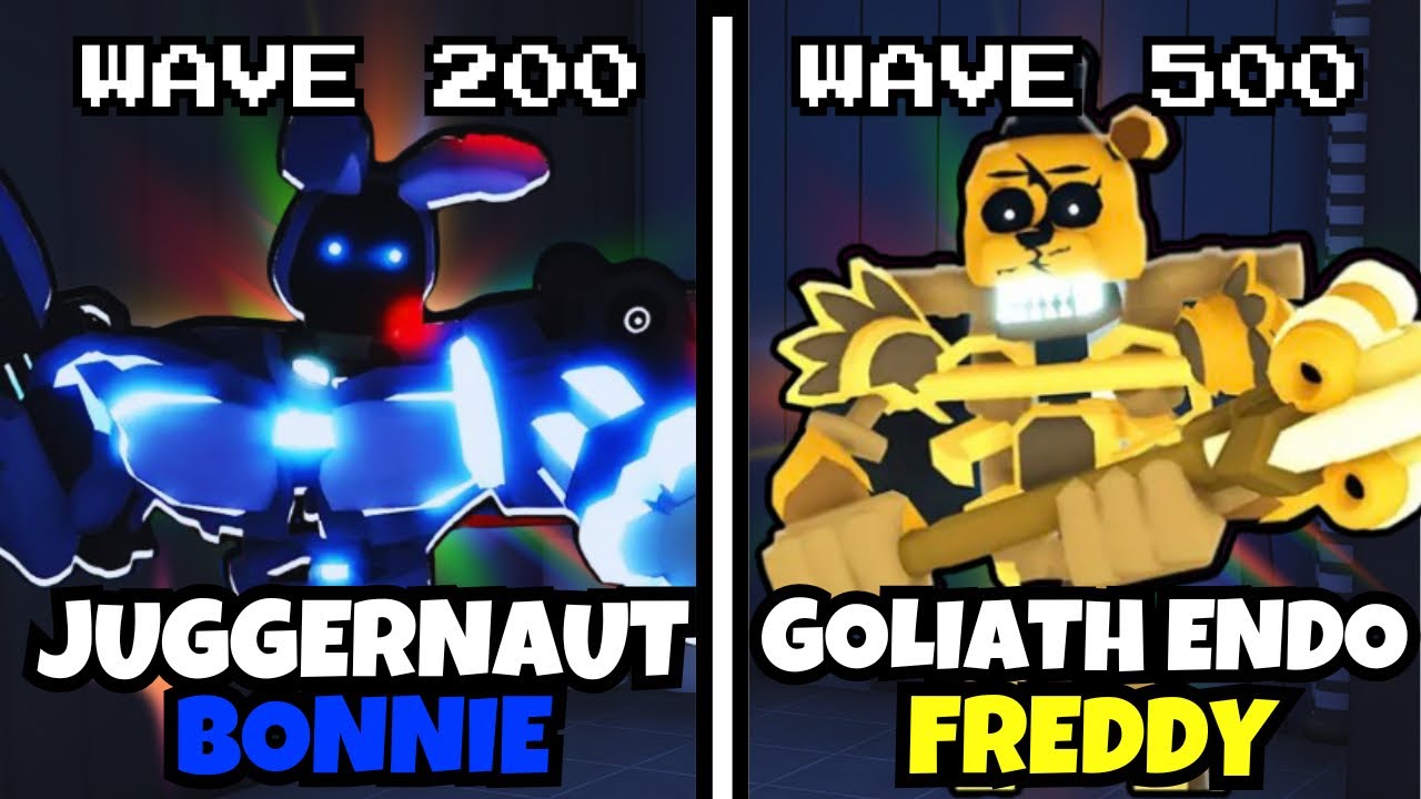 EVERY ENDLESS MODE UNIT VS ENDLESS MODE... (Five Nights TD) - YouTube