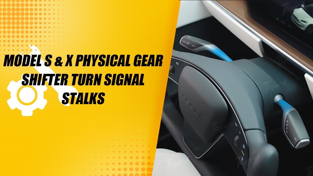 Model S & X Physical Gear Shifter Turn Signal Stalks Installation Video ...