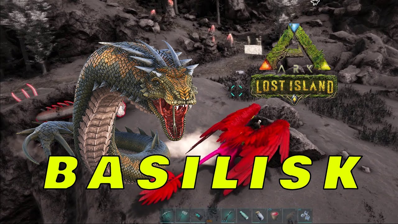 going to tame a basilisk | Ark Survival Evolved The Lost Island Episode ...