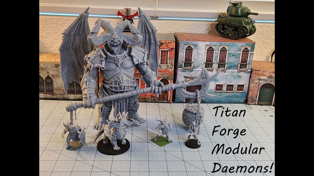 Titan Forge Miniatures- Modular Demons of all shapes and sizes! - YouTube