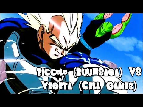 Buu Saga Piccolo vs Cell Games Vegeta - YouTube