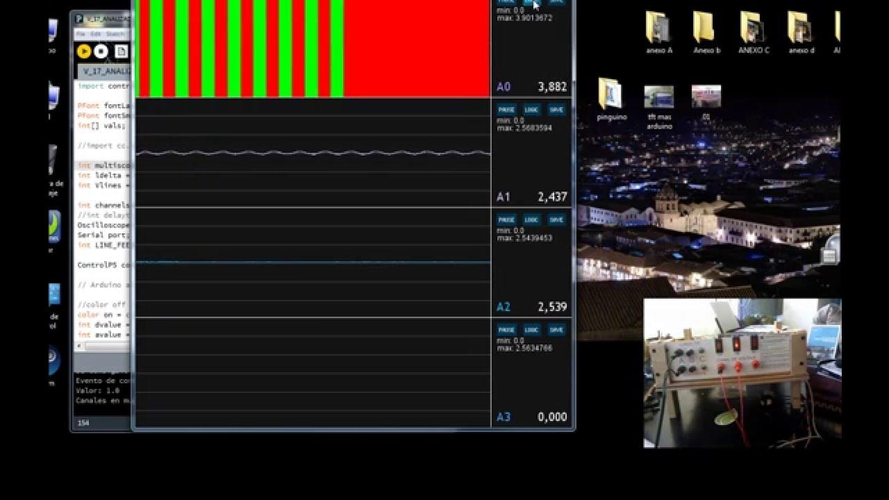 OSCILOSCOPIO DE CORRIENTE ALTERNA CON ARDUINO Y PROCESSING - YouTube