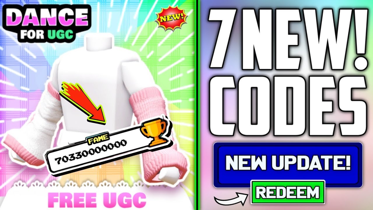 UPDATE! NEW DANCE FOR UGC ROBLOX CODES 2024 - DANCE FOR UGC CODES 2024 ...