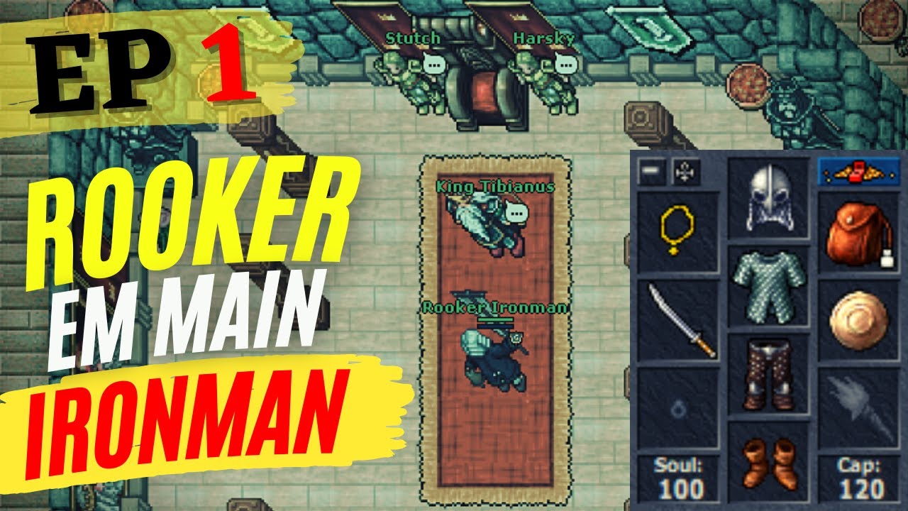 Um ROOKER em MAIN #01 | Série Tibia IRONMAN ⚔️🛡️ - YouTube