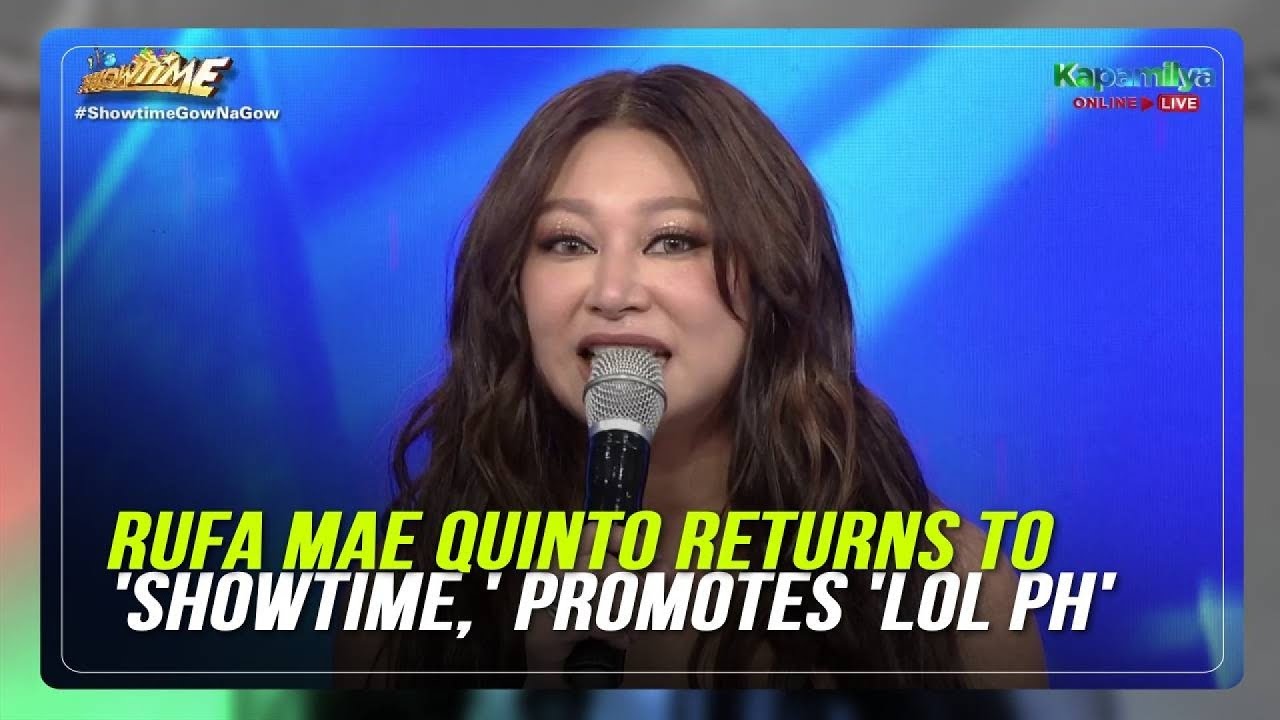 Rufa Mae Quinto returns to 'Showtime,' promotes 'LOL PH' - YouTube
