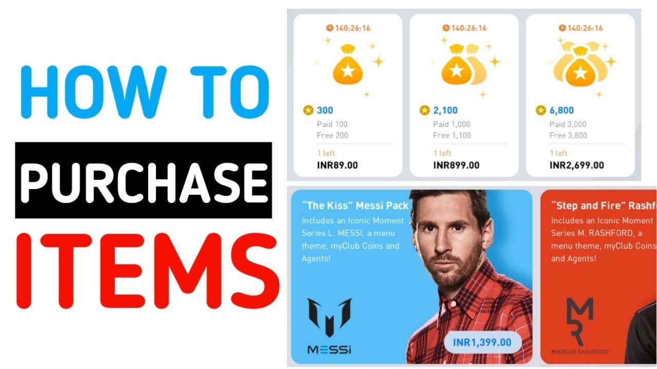 HOW TO PURCHASE COINS AND PLAYER PACK IN PES 2021 MOBILE - YouTube