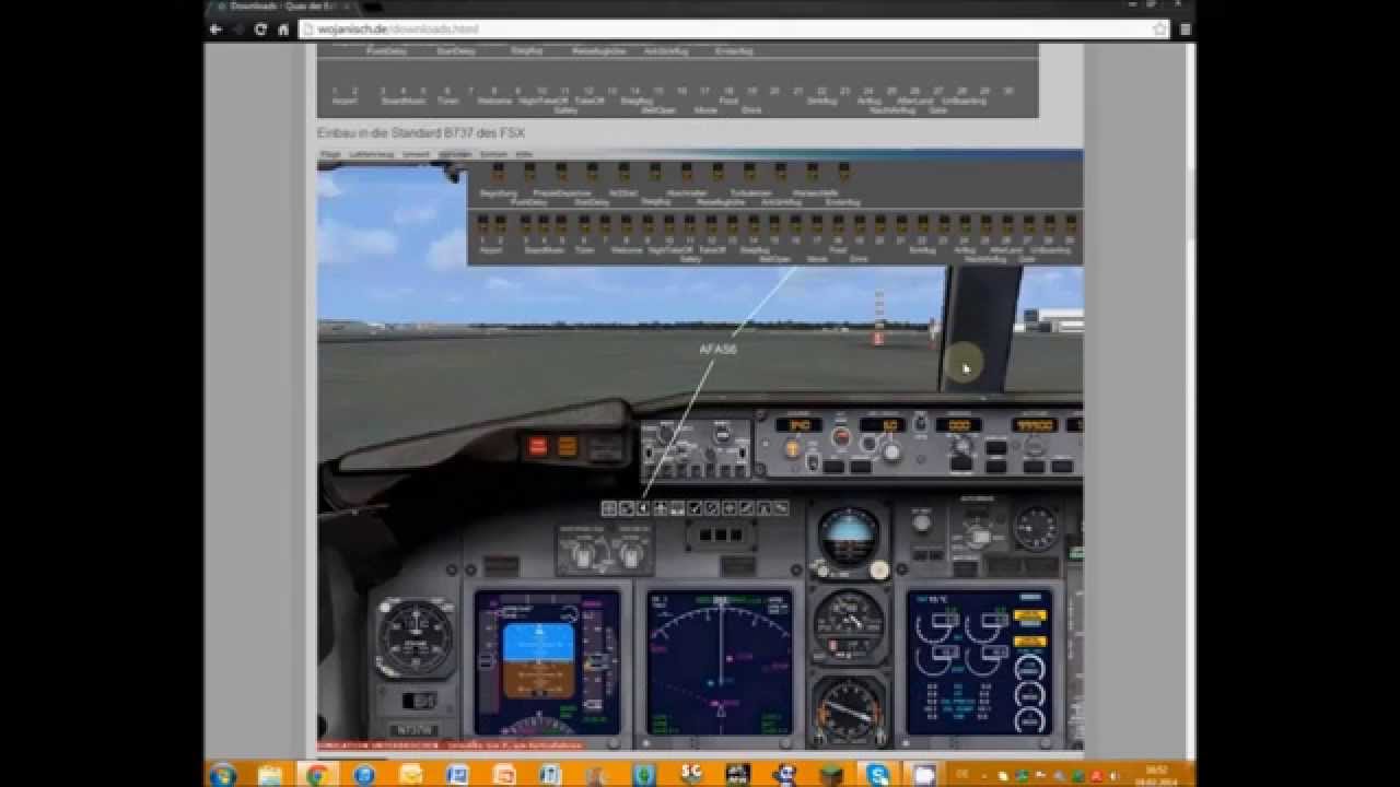 Kabinendurchsagen im Flugsimulator FSX / FS9 mit dem kostenlosen Add On AFAS6 - Tutorial - YouTube